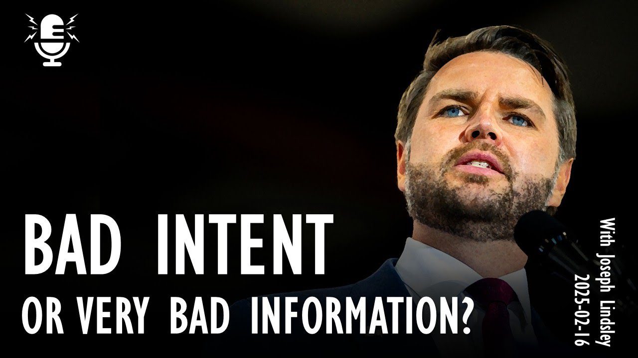 Joseph Lindsley – Bad Intent or Very Bad Information: How to Read Vance ...