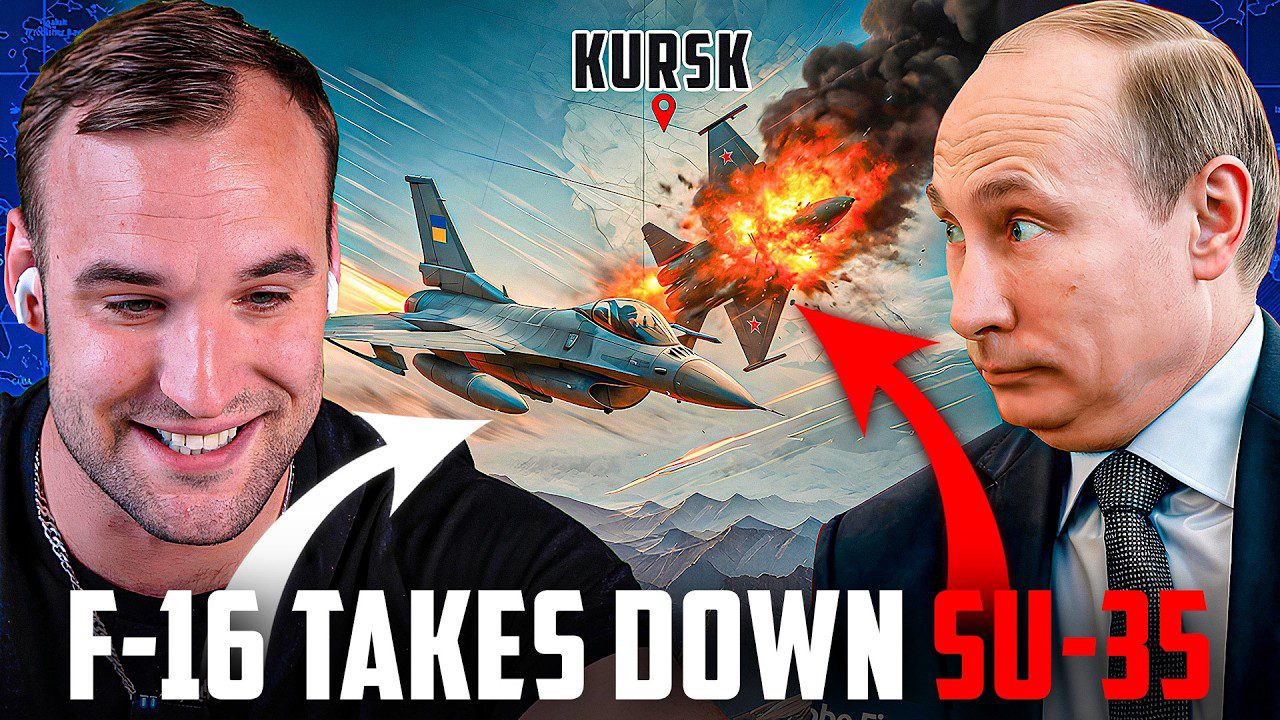 Historic Air Combat: Ukrainian F-16 Downs Russian SU-35 (Kursk Strike ...